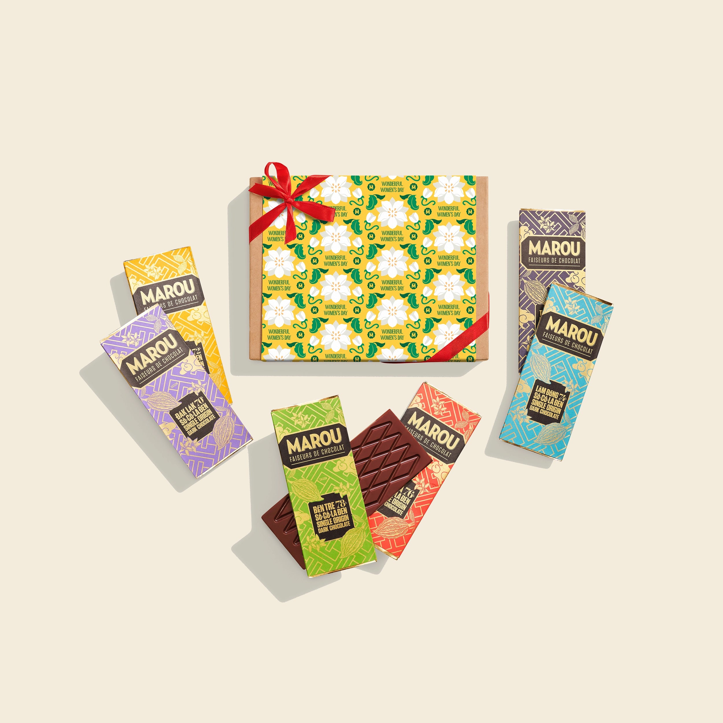 6 Single Origin Mini Bars Gift Box - Women's Day Edition – Maison Marou