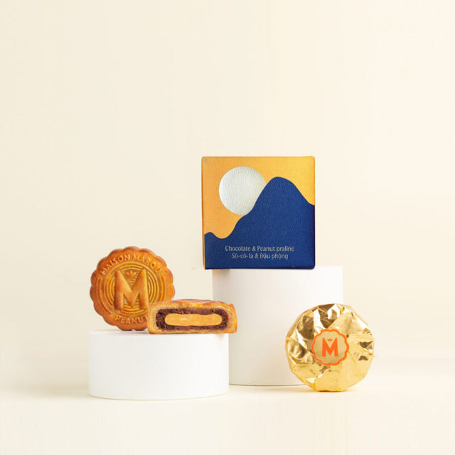Peanut Praliné & Chocolate Mooncake - Solo Delight – Maison Marou
