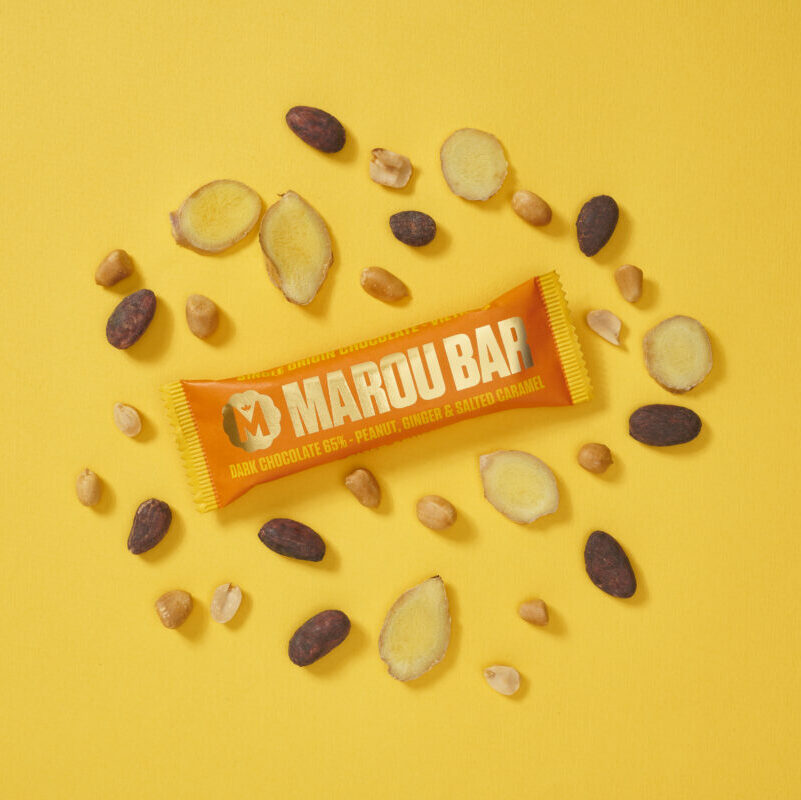 Marou Bar - 65% Peanuts, Ginger & Salted Caramel - 35G – Maison Marou