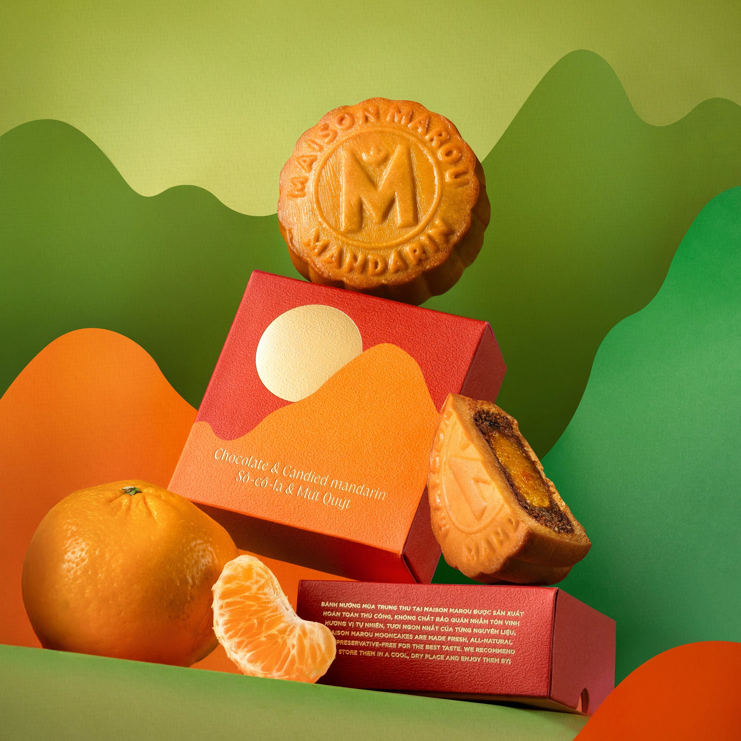 Chocolate & Mandarin Marmalade Mooncake – Maison Marou