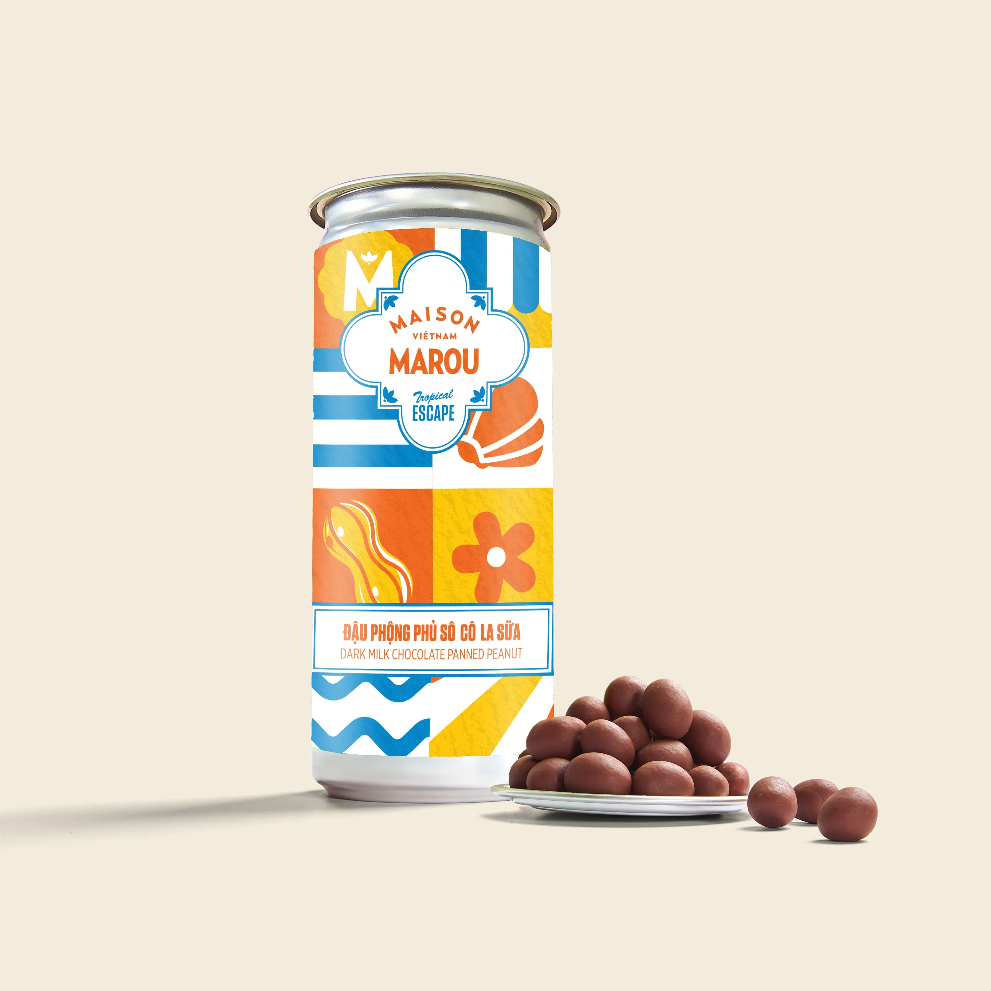 Panned Peanut Dark Milk Chocolate - Tropical Escape Edition – Maison Marou