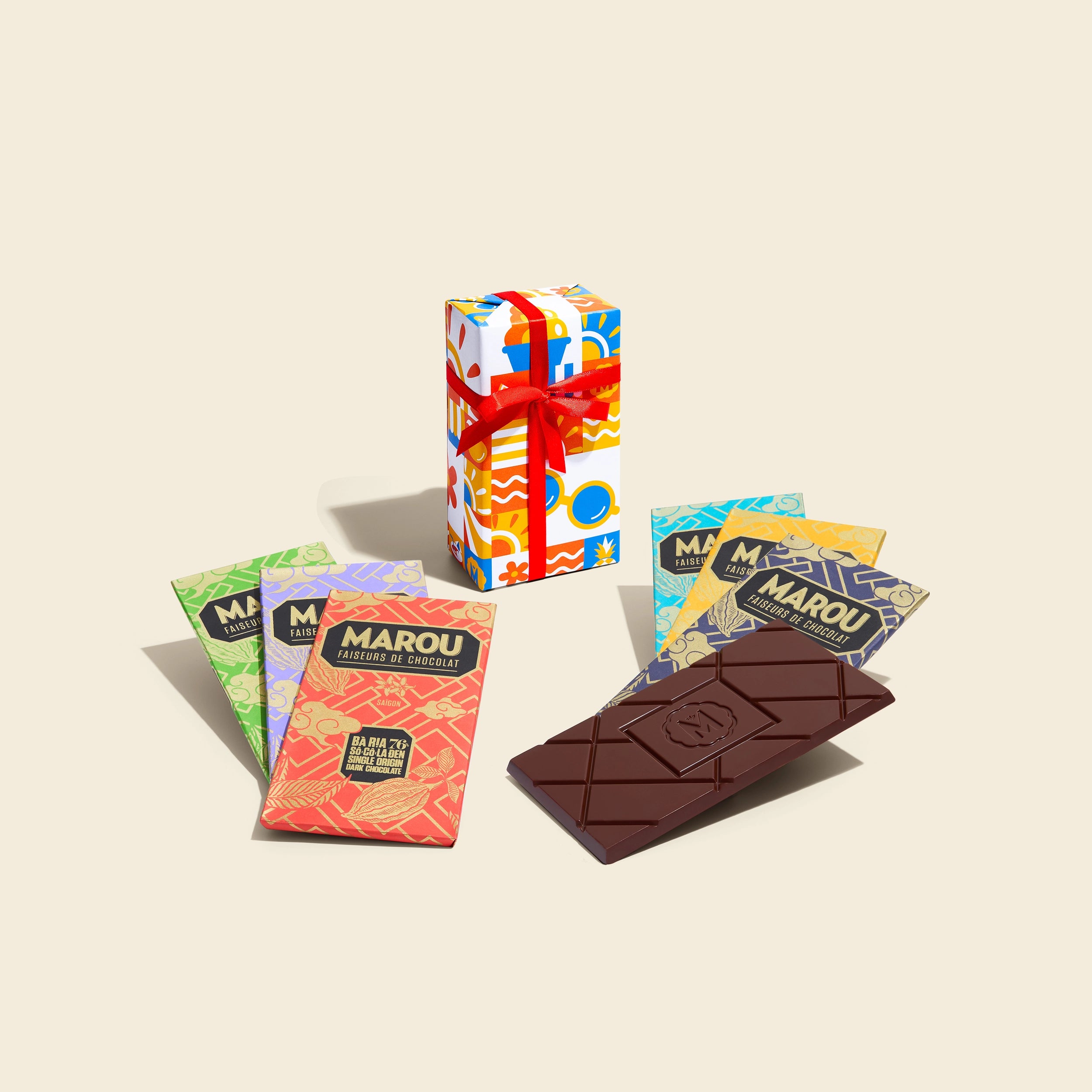 Set Of 6 Single Origin Chocolate Bars - Tropical Escape Edition ...
