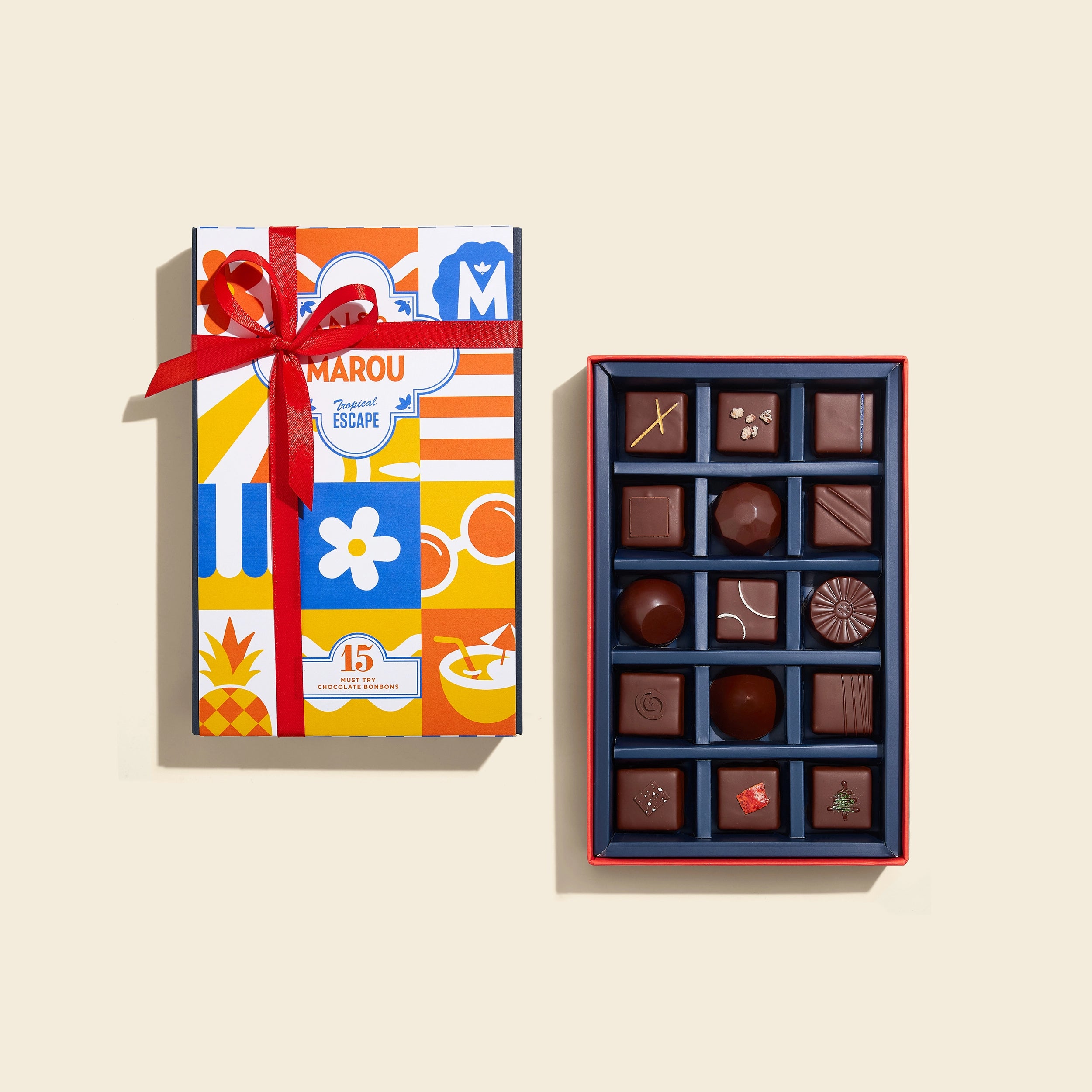 Tropical Escape Bonbon Collection Box - 15 Pieces – Maison Marou
